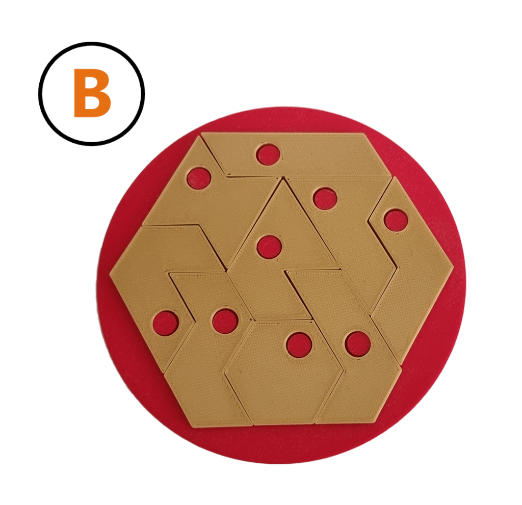Puzzle 3D - Hexagonal - Puzles3D.com